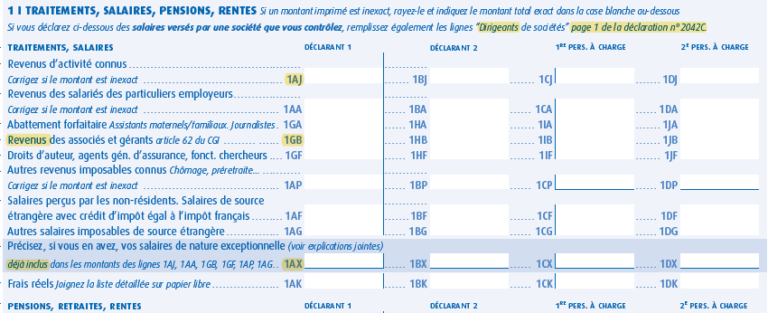 Déclaration IR dirigeant : attention aux pièges ! - Expert comptable Paris
